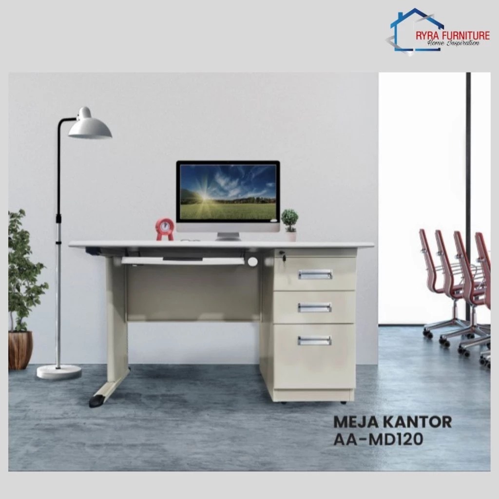 Jual AA MD120 - MEJA KOMPUTER / MEJA KERJA BESI/ MEJA BELAJAR / MEJA ...
