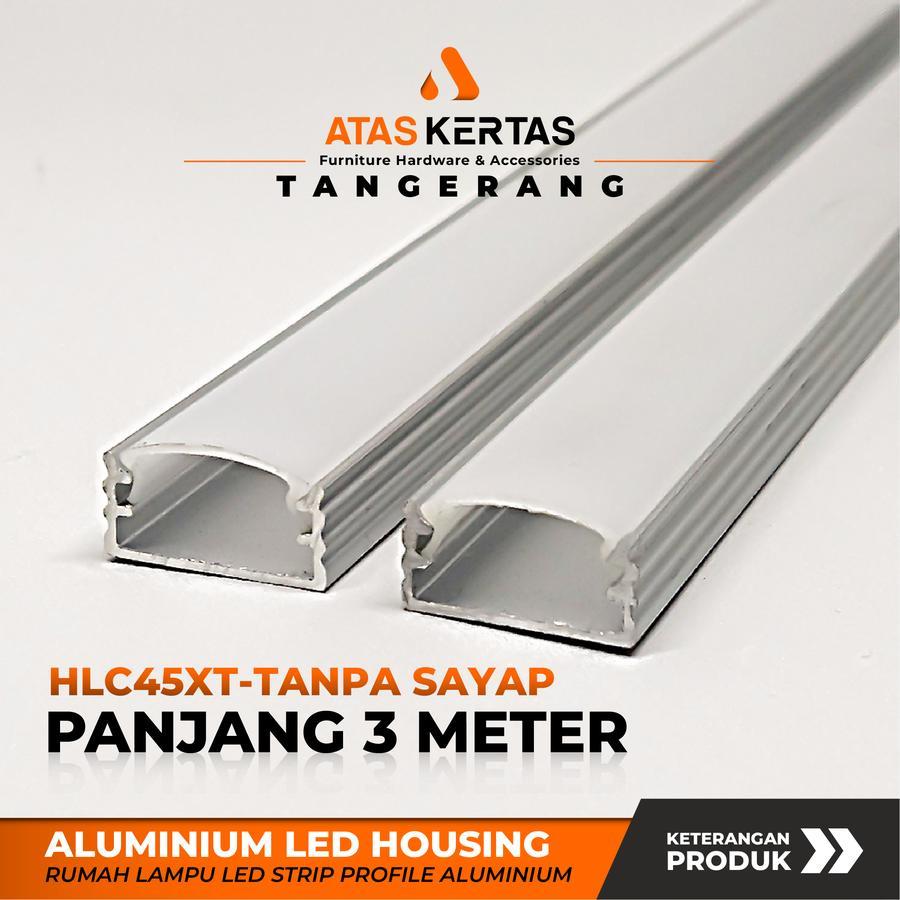 Jual Housing Led Strip Rumah Lampu Slim 14x7mm Panjang 3 Meter Silver ...