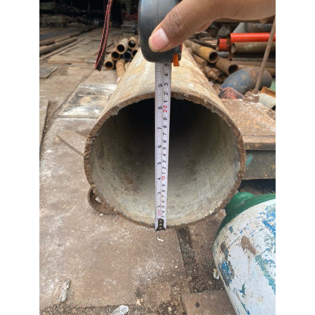 Jual Pipa Besi 8 INCH Tebal 6mili Panjang Per 15CM | Shopee Indonesia
