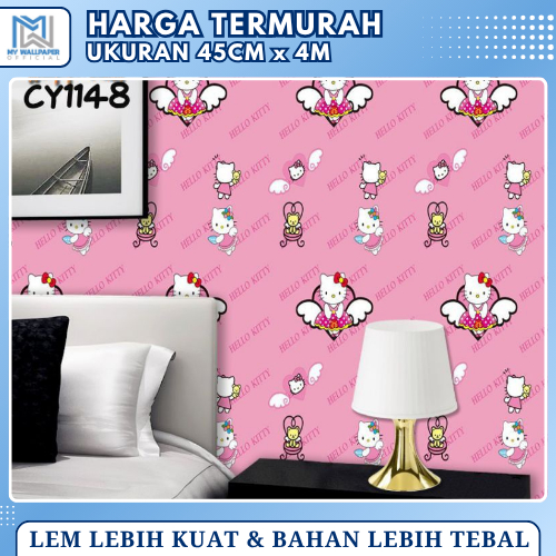 Jual Wallpaper Dinding Hello Kitty Stiker Dinding Hello Kitty Wallpaper Hello Kitty Walpaper ...