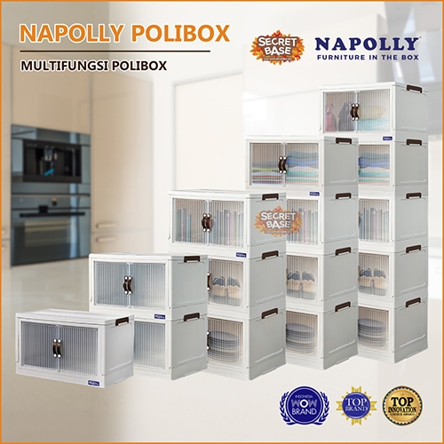 Jual NAPOLLY POLIBOX SUSUN 1 ~ 5 + RODA - Almari Plastik / Bok / Lemari ...
