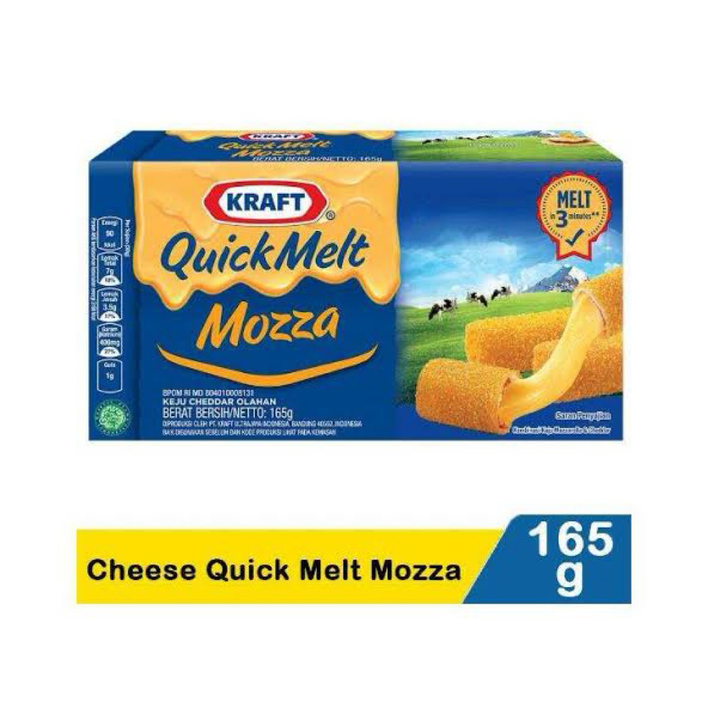 Jual Kraft Cheddar & Quick Melt Mozza / Keju Cheddar Mozzarela | Shopee ...