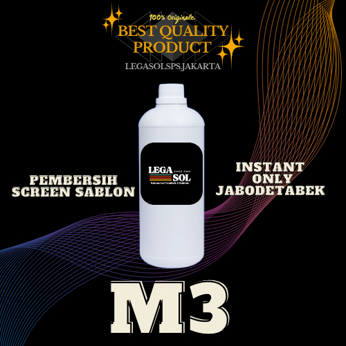 Jual Cairan M3 / Solvent M3 / thinner pengencer Cat Sablon @1ltr ...