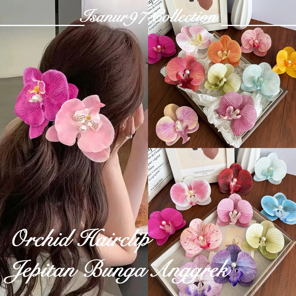Jual [READY] Orchid Hair Clip / GIA Jepitan Rambut Bunga Anggrek ...