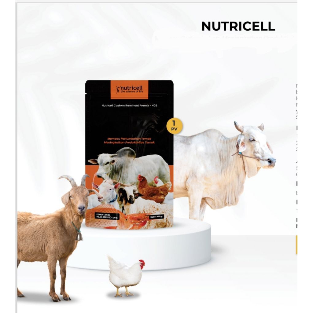 Jual Nutricell Pacu Pertumbuhan Tingkatkan Produktivitas Ternak ...