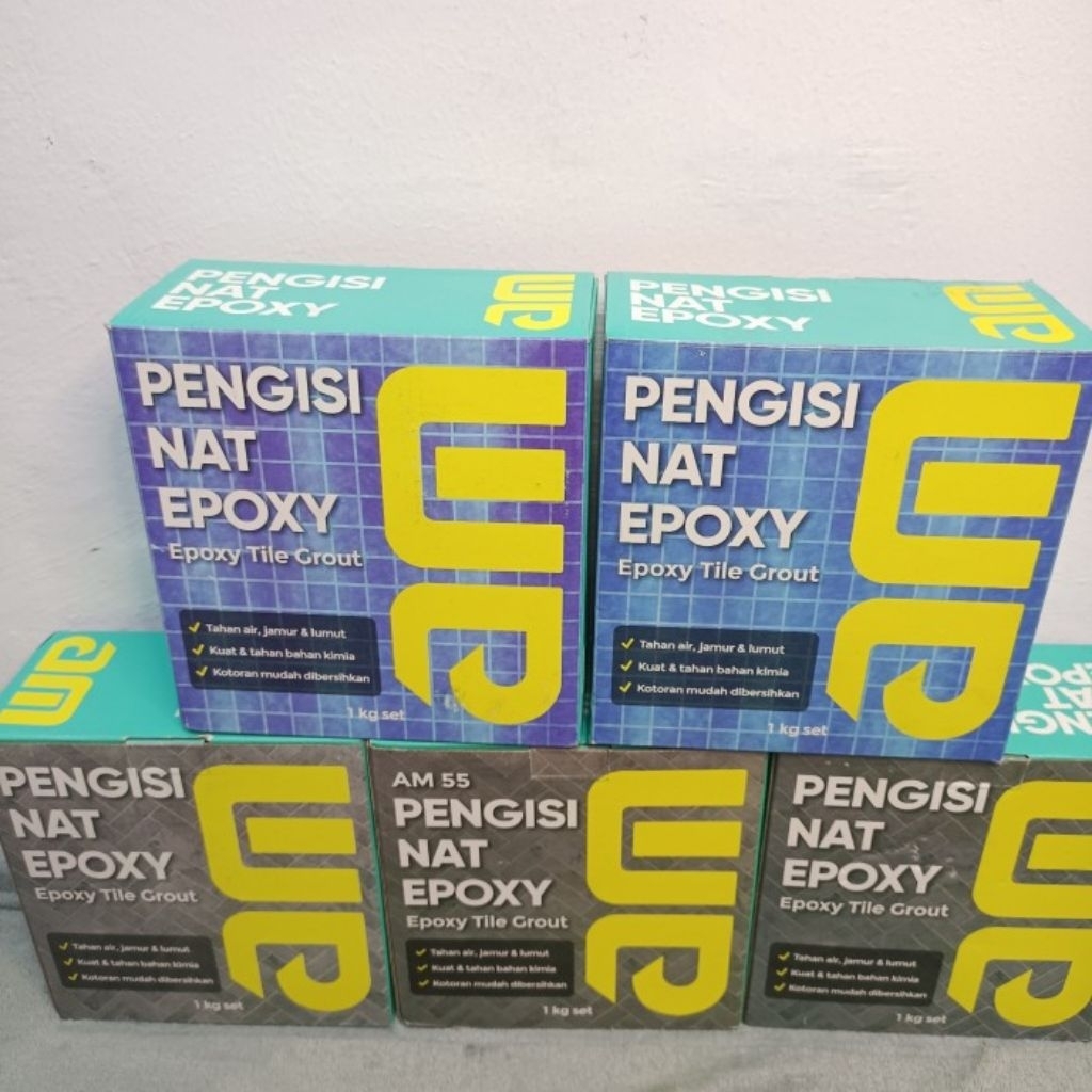 Jual AM 55 epoxy tile grout nat permanent tahan asam kuat dan ...