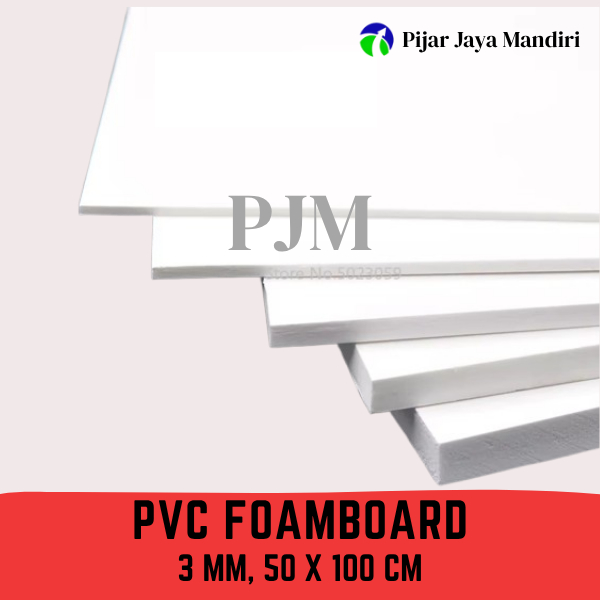 Jual (3+1 LEMBAR) PVC Foamboard / PVC Board 3mm Ukuran 50x100 cm ...