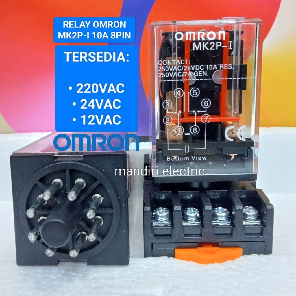 Jual relay omron mk2p-i mk2p mk2 24vdc 8kaki 10a/mk2p 24v | Shopee Indonesia