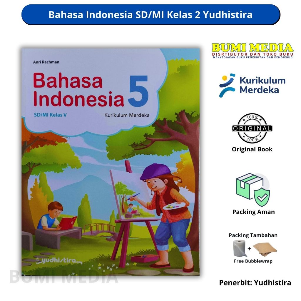 Jual Buku Bahasa Indonesia SD/MI Kelas 5 Kurikulum Merdeka YUDHISTIRA | Shopee Indonesia