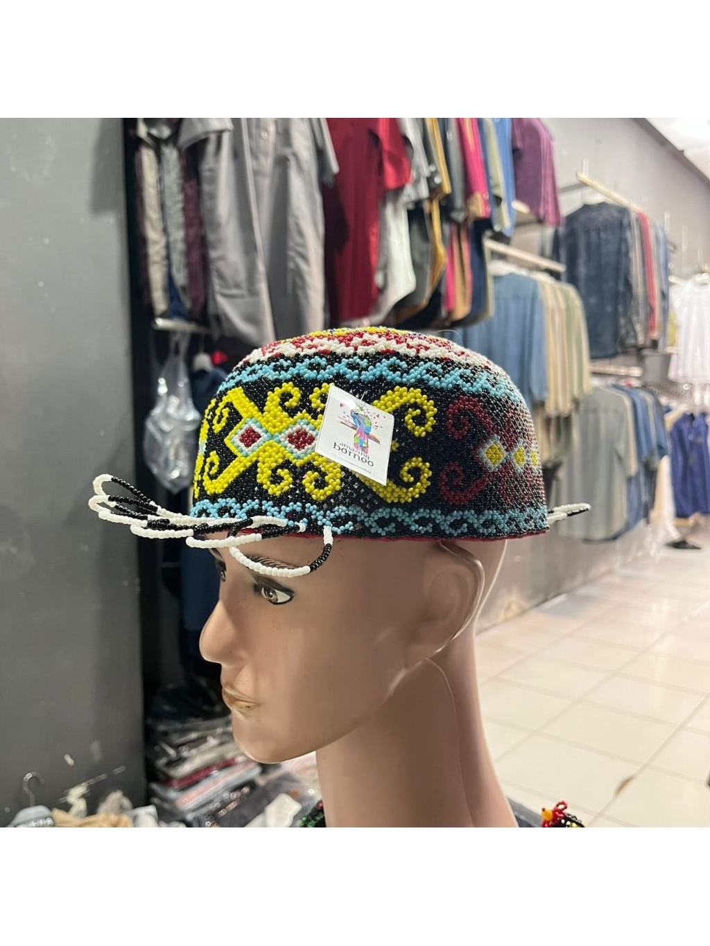 Jual TOPI BULAT MANIK DAYAK - TOPI MANIK BAHAU | Shopee Indonesia