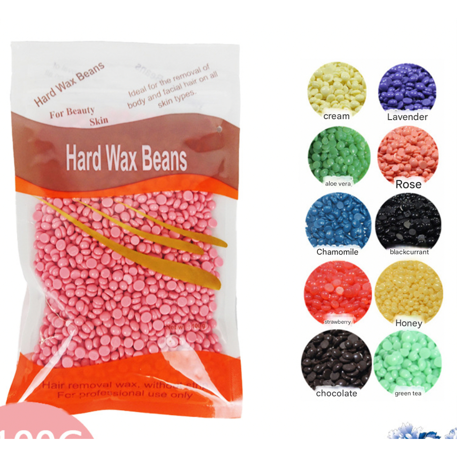 Jual Natural HARD WAX BEANS 100 Gram Depilatory Waxing Penghilang Bulu ...