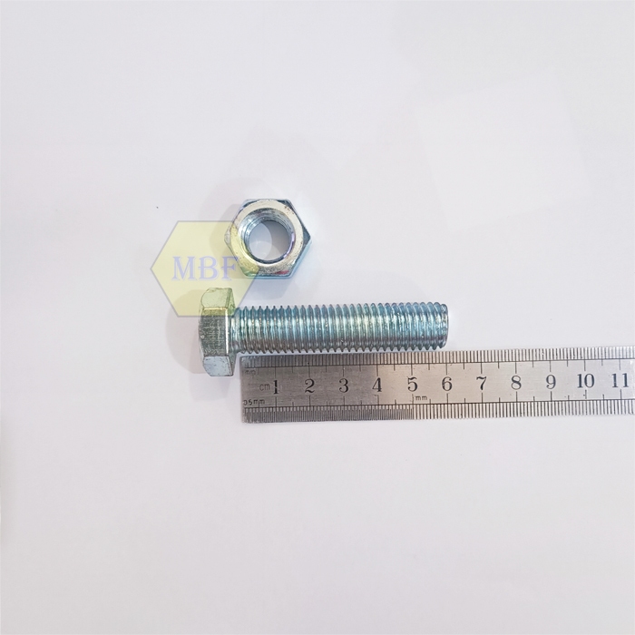 Jual BMP M14 x 60 Baut Mur Hexagon Galvanis Putih M14x60 | Shopee Indonesia