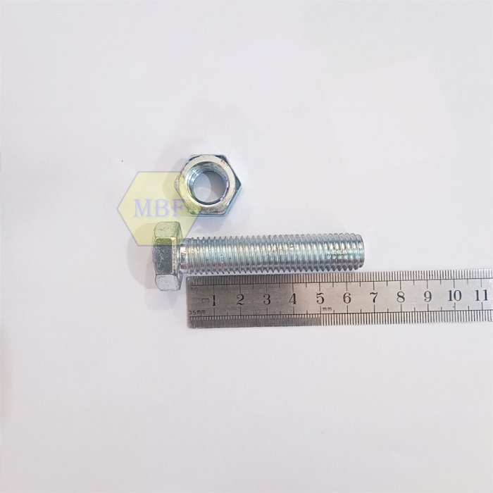 Jual BMP M14 x 65 Baut Mur Hexagon Galvanis Putih M14x65 | Shopee Indonesia
