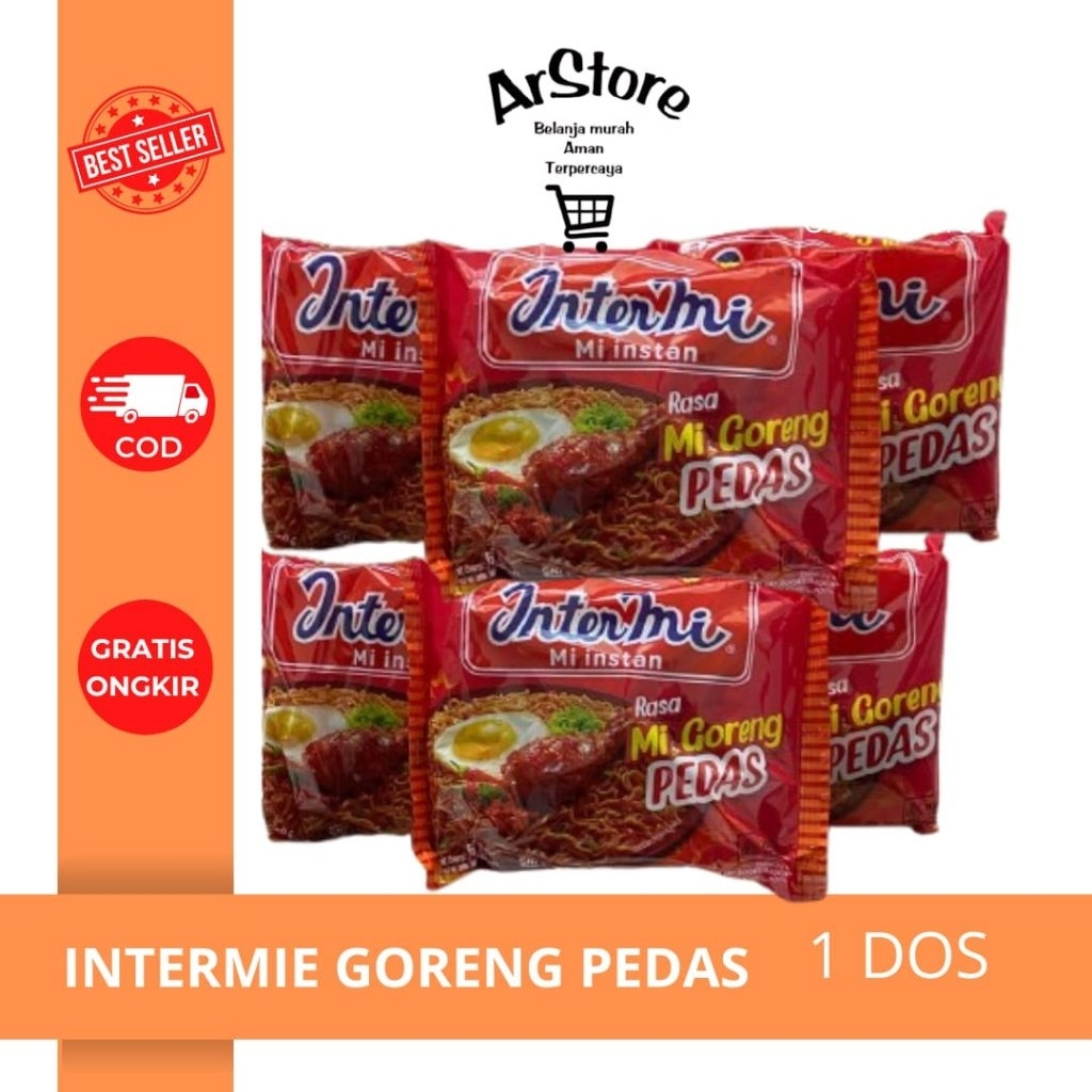 Jual MIE INTERMIE GORENG PEDAS 1 DUS ISI 40 Pcs | Shopee Indonesia