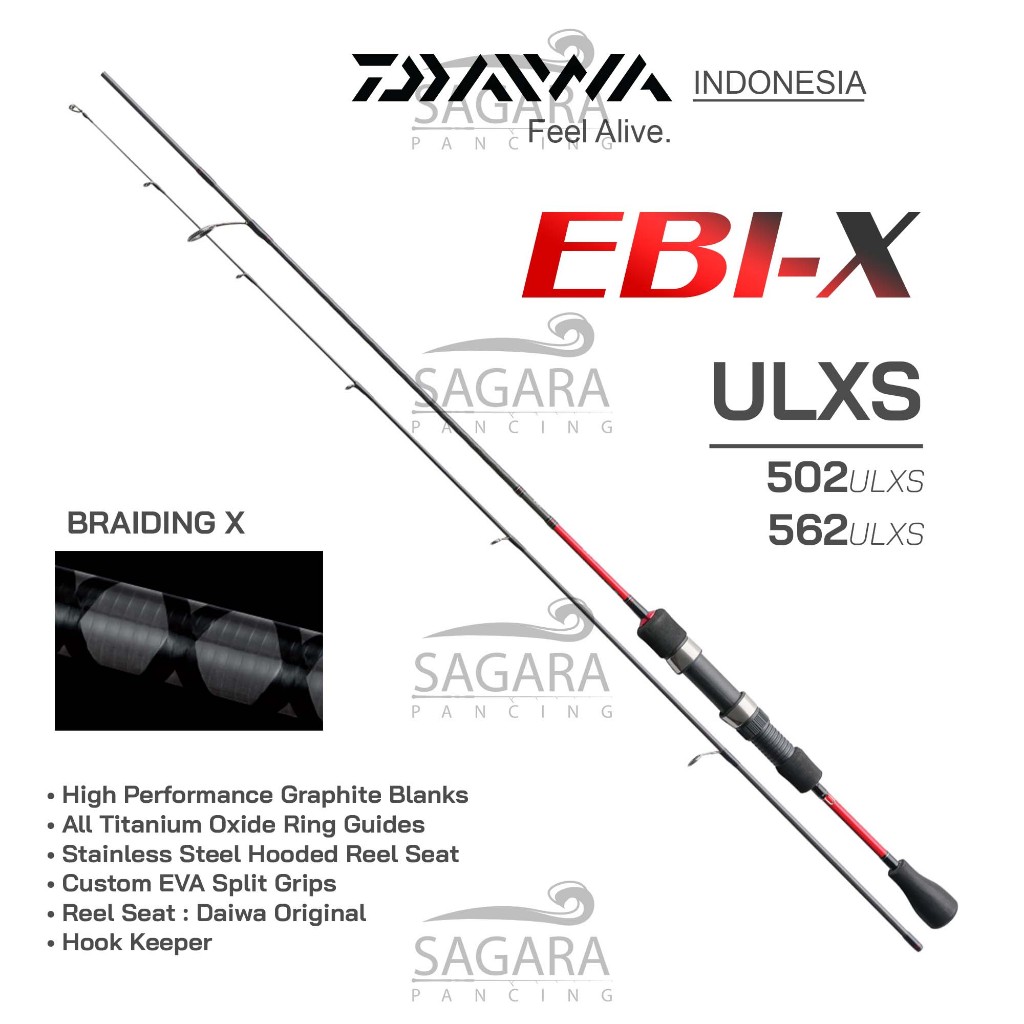 Jual Joran Daiwa EBI X | Joran Ultra Light | Joran Udang | Joran UL Daiwa | Shopee Indonesia