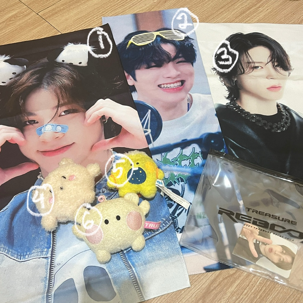 Jual truz podong ruru cheering kit slogan fansite treasure junghwan official album photocard ...