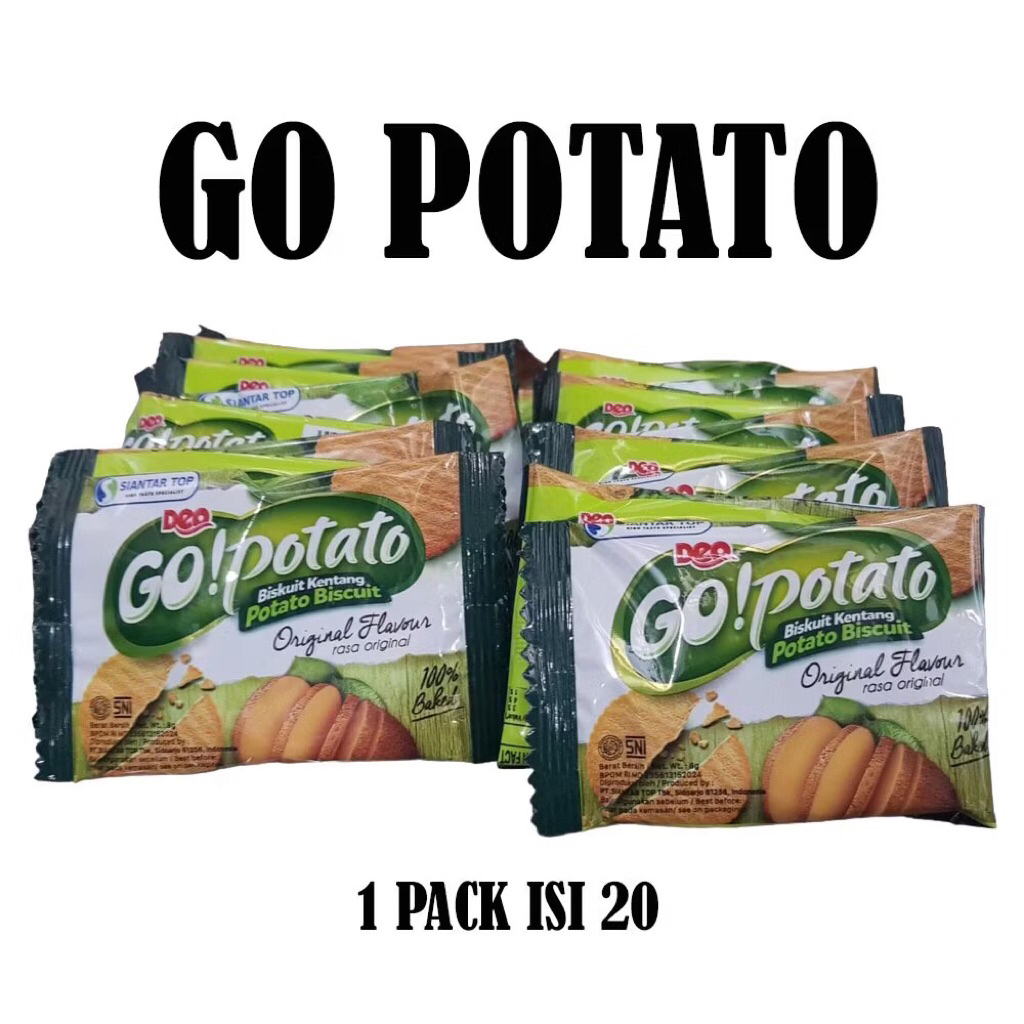 Jual GOPOTATO DEO BISKUIT KENTANG POTATO BISCUIT ORIGINAL FLAVOUR ...