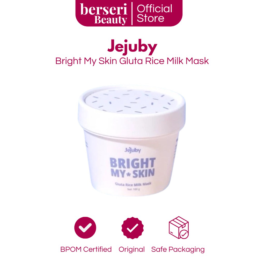 Jual JEJUBY Bright My Skin Gluta Rice Milk Mask 2in1 Body Bleaching ...