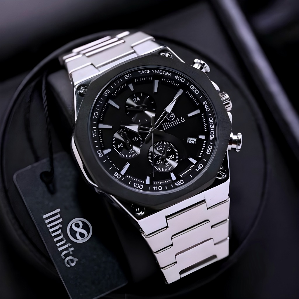 Jual ILLIMITE 8616 Jam Tangan Sport Pria Chrono Desain Elegan Anti Air ...