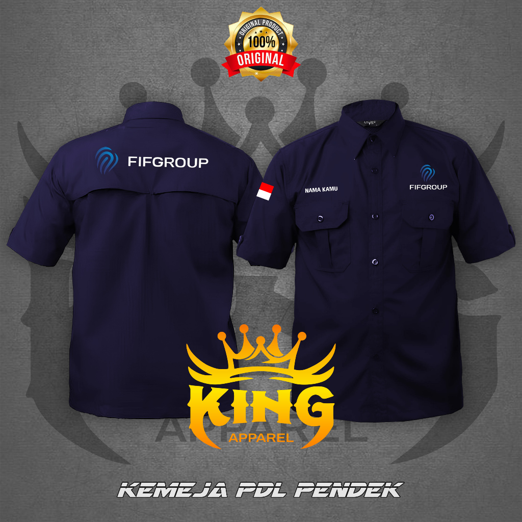 Jual SERAGAM KEMEJA PDL PDH FIFGROUP LENGAN PENDEK custom bordir desain ...