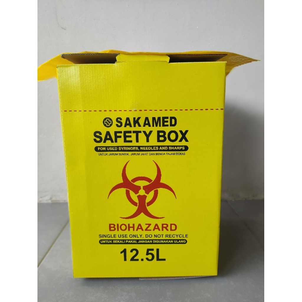 Jual Safety Box 12,5 Liter / Tempat Limbah Medis Sakamed | Shopee Indonesia