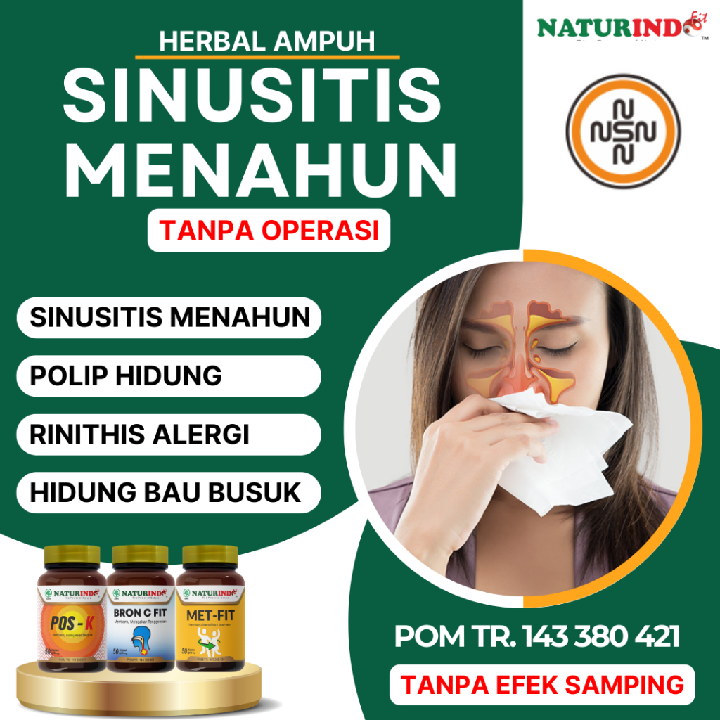 Jual Obat Sinusitis Polip Hidung Rhinitis Alergi Kronis Akut Pilek ...