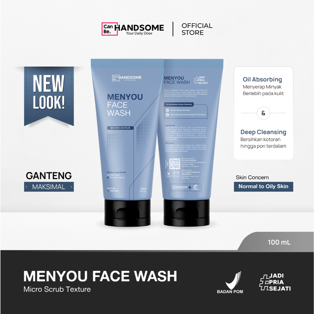 Jual Canbe Handsome - MENYOU Face Wash (100ml) | Shopee Indonesia