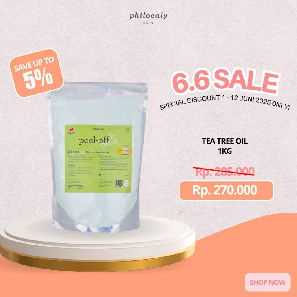 Jual Philocaly Skin Masker Peel Off / Rubber Mask Tea Tree Oil 1000 ...