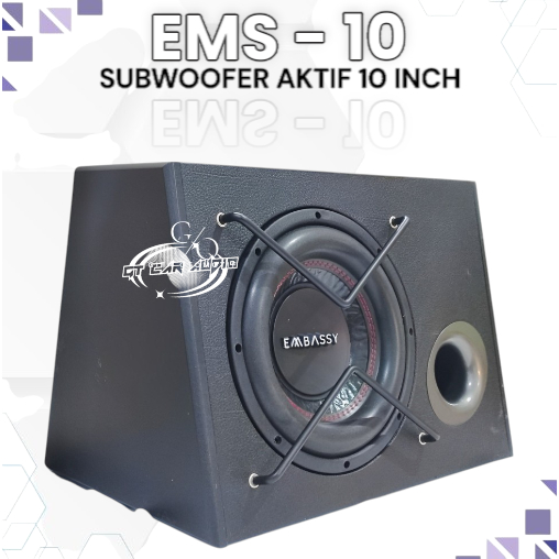 Jual Subwoofer Aktif 10 inch BASSBOX Embassy Trojan EMS-10 Speaker ...