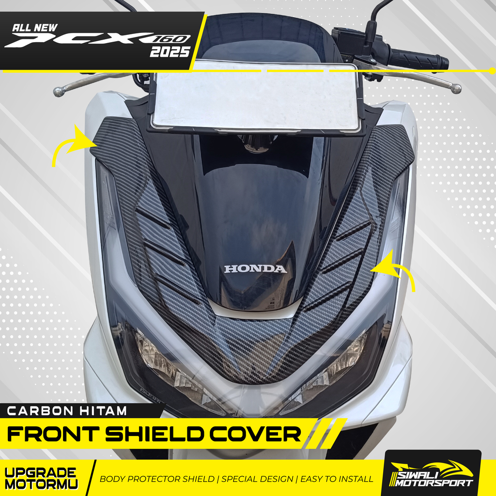 Jual Front Shield Cover Pcx 160 2025 Bahan ABS WTF Keren Motorcycle ...