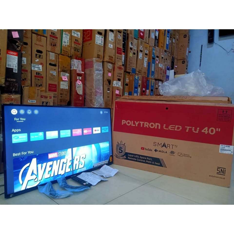 Jual TV SECOND POLYTRON 40 INCH SMART YOUTUBE WIFI HDMI USB DVBT-2 SIAP ...