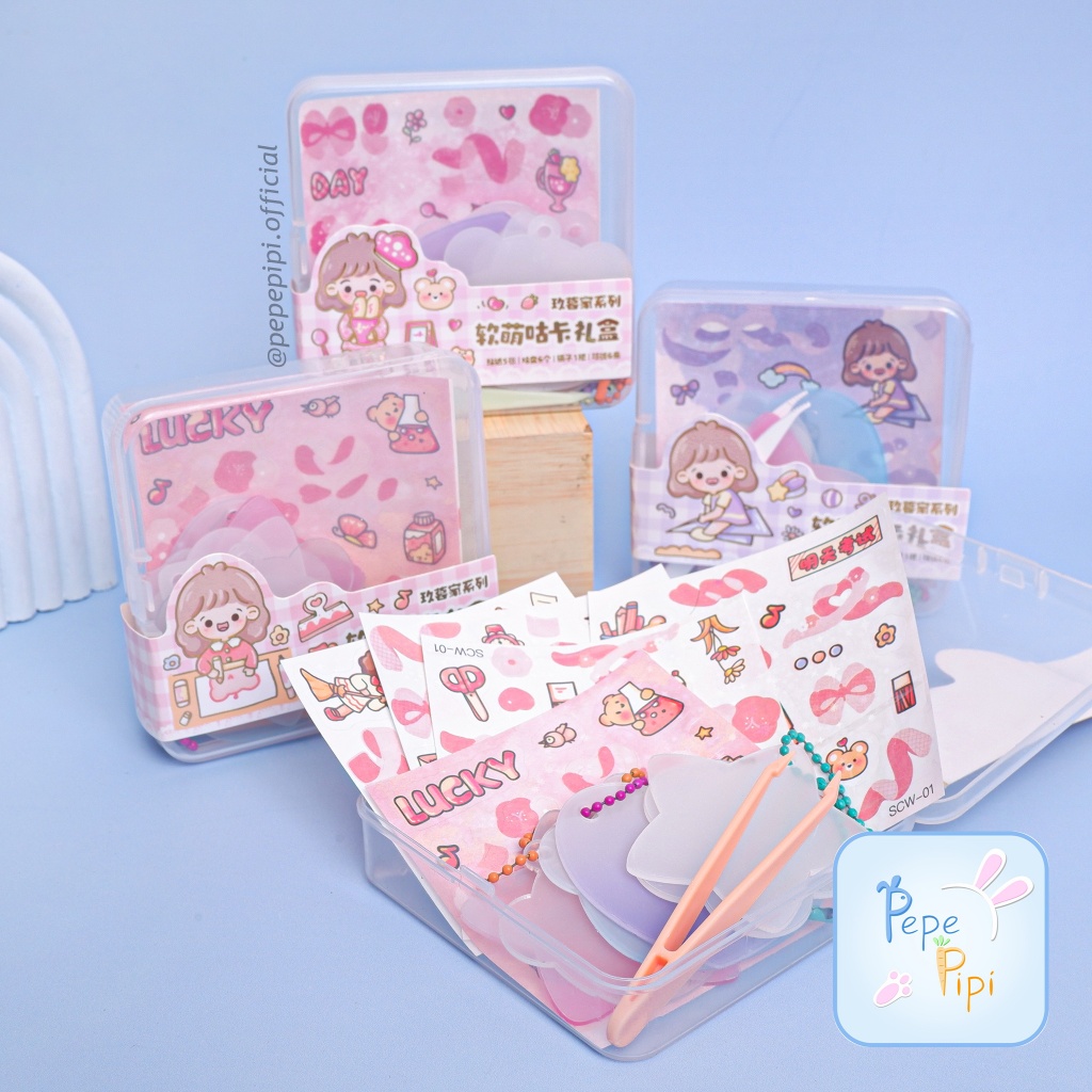 Jual Paket DIY Sticker + Gantungan Kunci Akrilik & Pinset Set Stiker ...