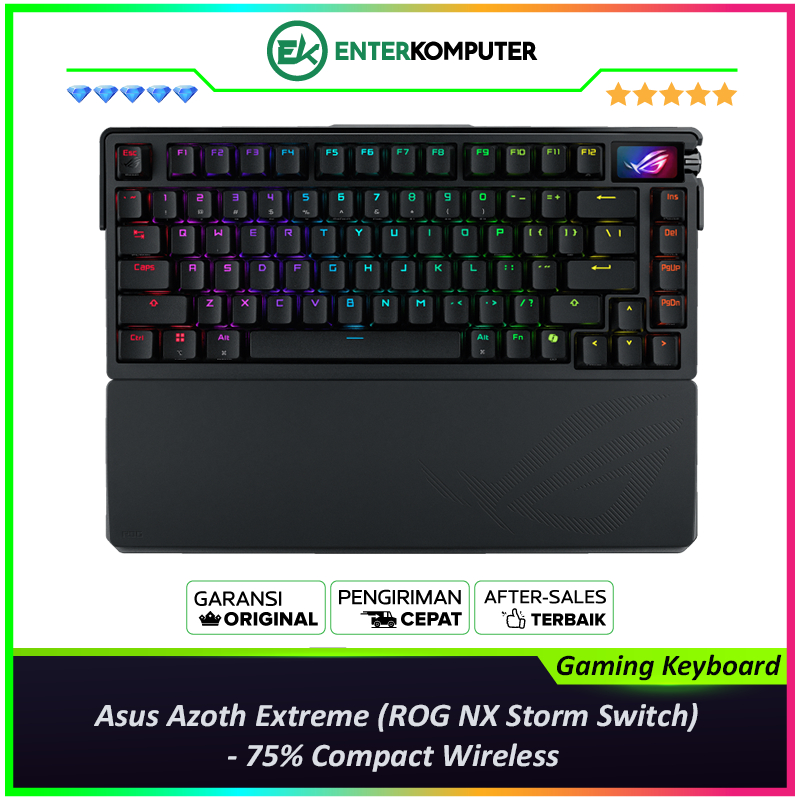 Jual Asus Azoth Extreme - 75% Compact Wireless Gaming Keyboard (ROG NX ...