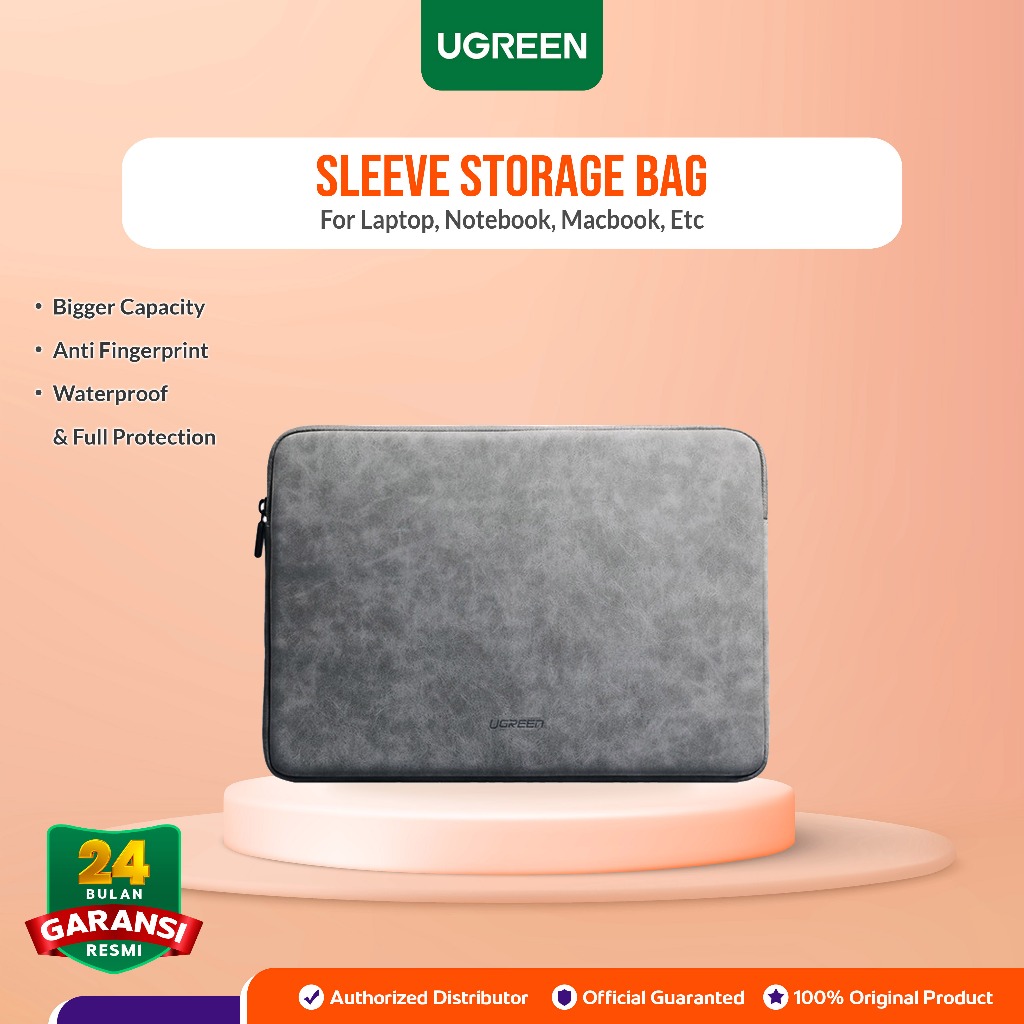 Jual UGREEN Tas Laptop Sleeve Cover 13" Waterproof 60985 Soft Case Bag ...