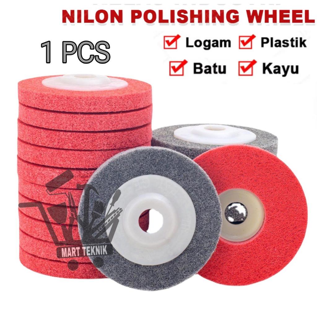 Jual Non Woven Gerinda Poles Stainless 4" Inch Batu Gerinda Gerinda ...