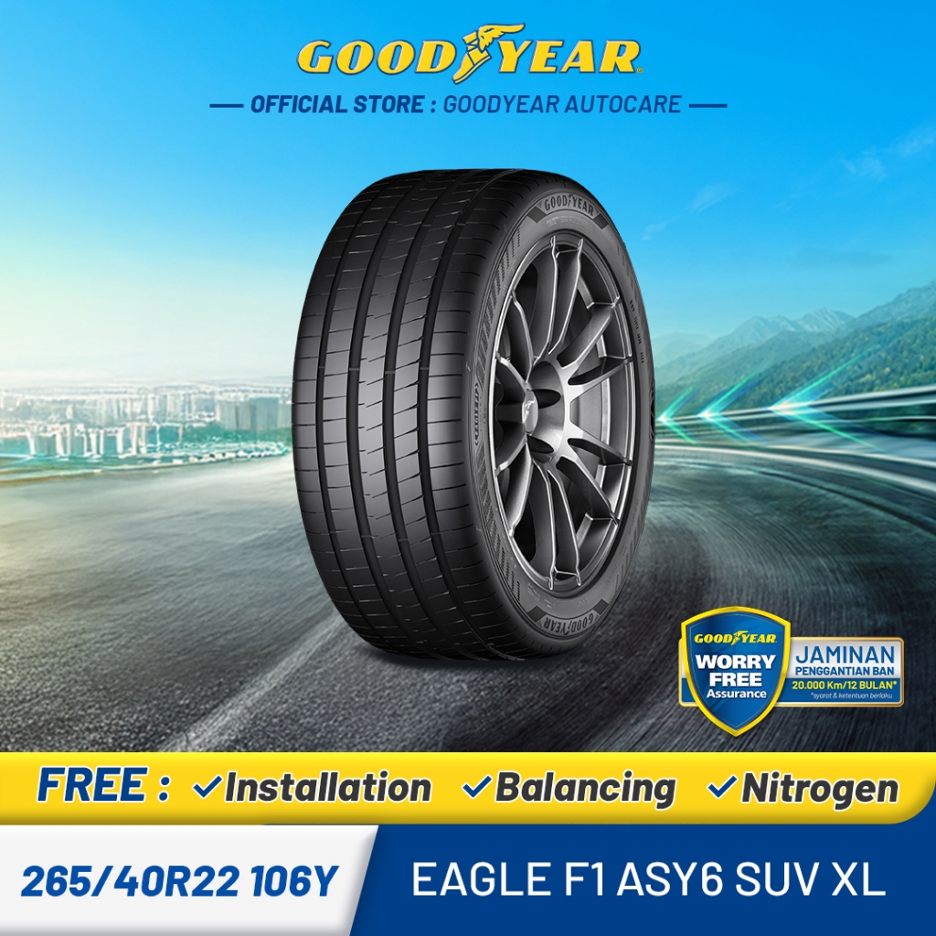 Jual Ban Goodyear 265/40R22 106Y Eagle F1 ASY6 SUV XL | Shopee Indonesia