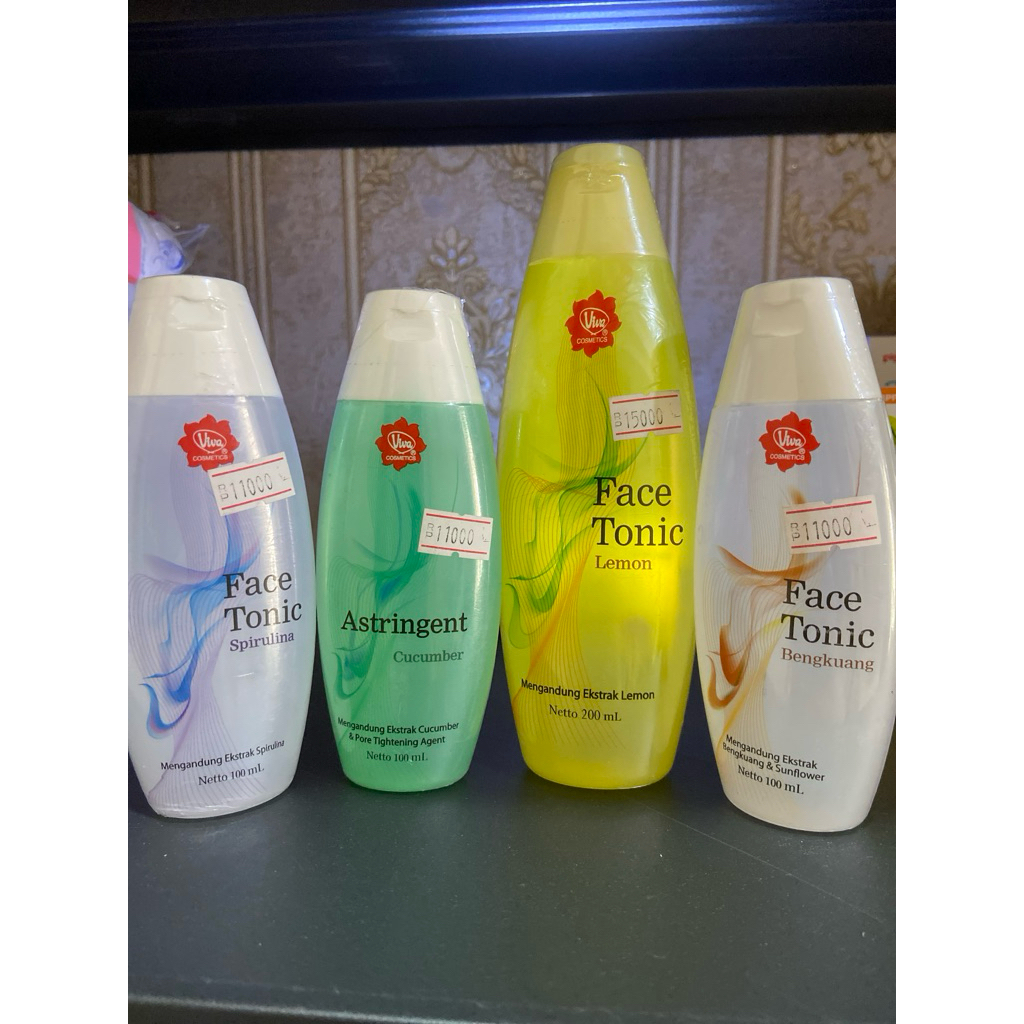 Jual Viva Cosmetics Face Tonic 100ml 200ml | Face Tonic Spirulina ...