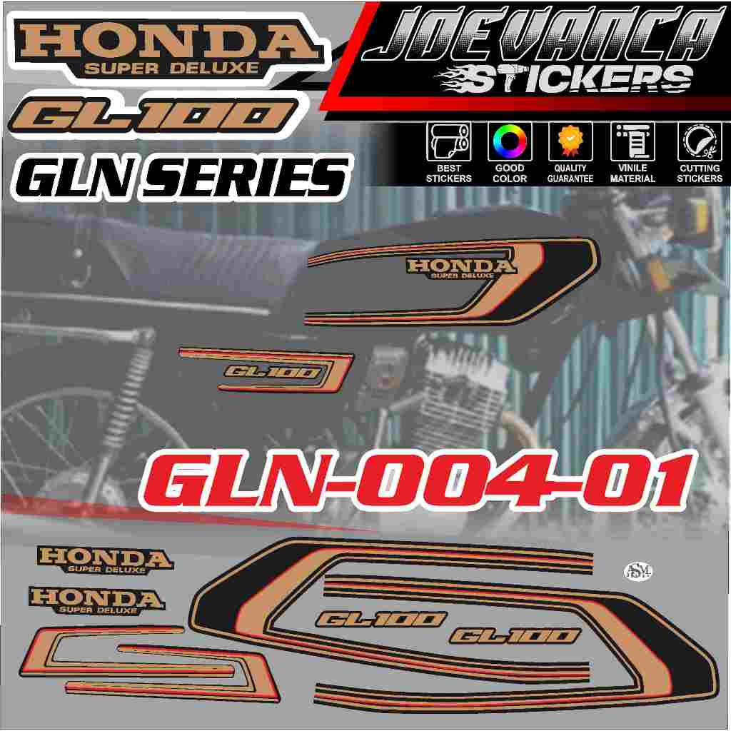 Jual Striping Stiker Motor Honda GL100 GLN SERIES-001 Bahan Premium ...