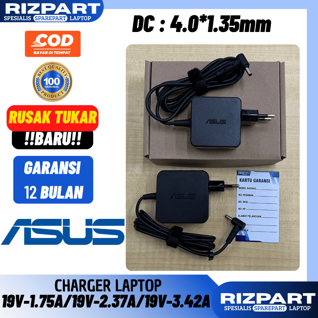 Jual (TERLARIS) Charger casan cesan cas laptop Asus X453 X453M X453MA ...