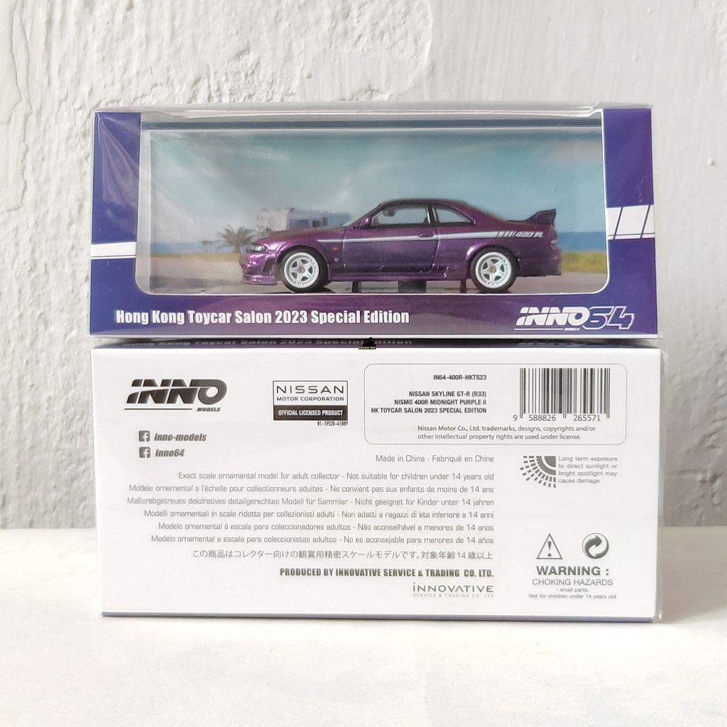 Jual INNO64 NISSAN SKYLINE GT-R R33 NISMO 400R MIDNIGHT PURPLE II HK ...
