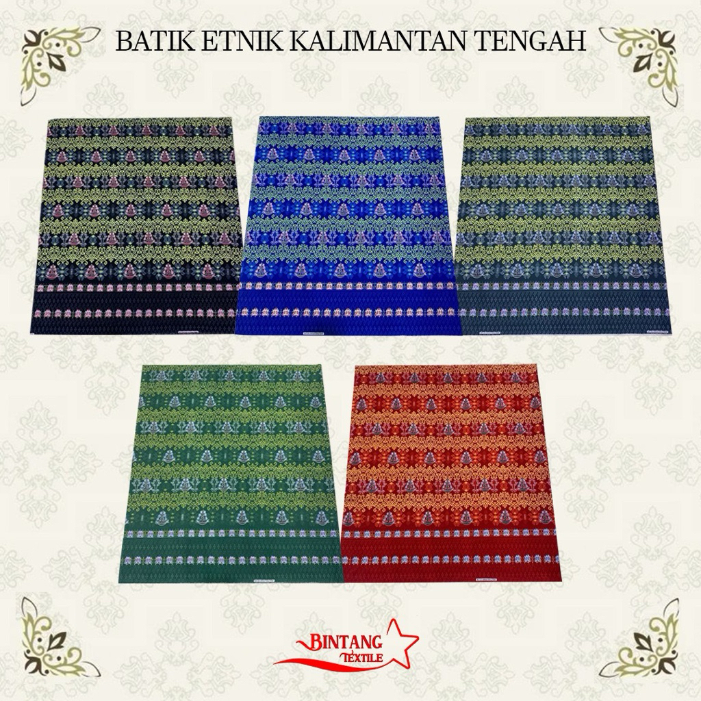 Jual Kain Batik Khas Kalteng bahan Semi Sutera - Harga per setengah meter | Shopee Indonesia