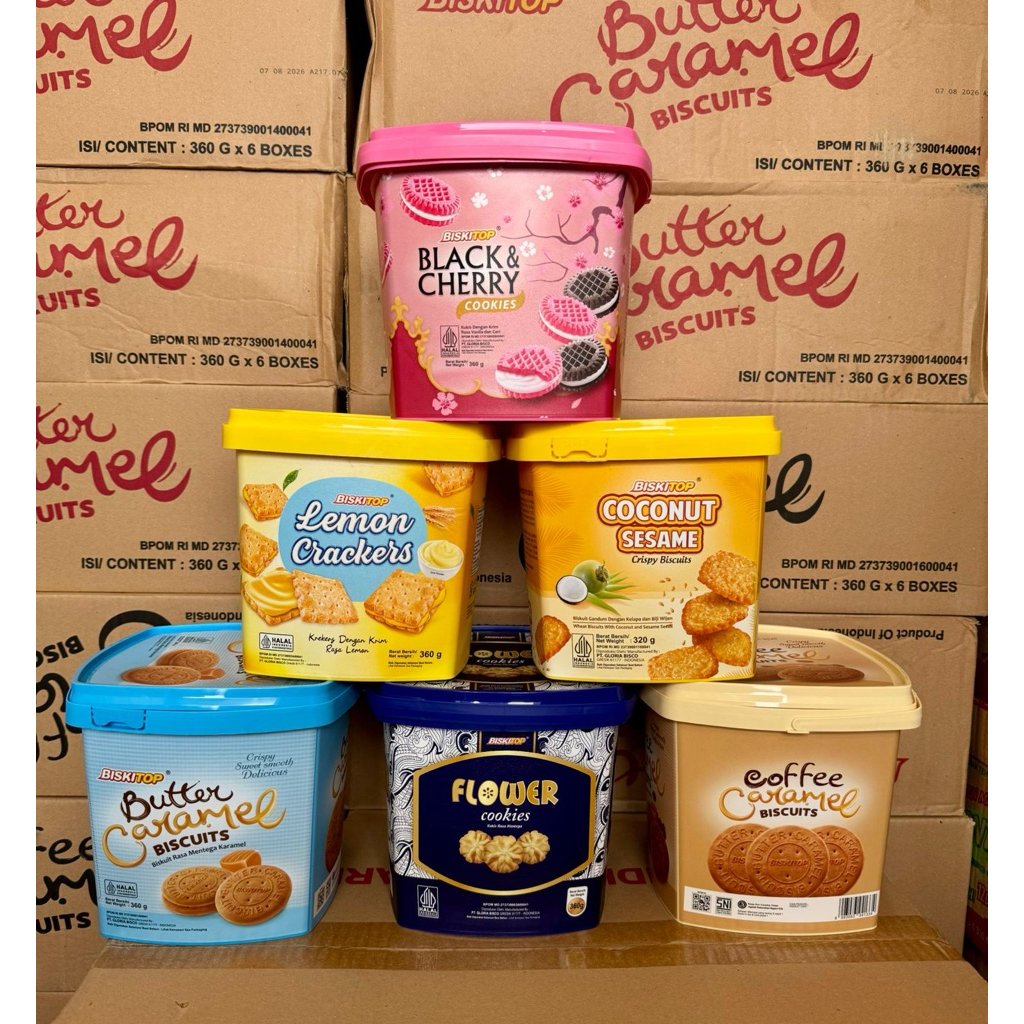 Jual Denex Biskitop Jar Timba 350 x 6 kaleng 1 karton Buttercokies ...