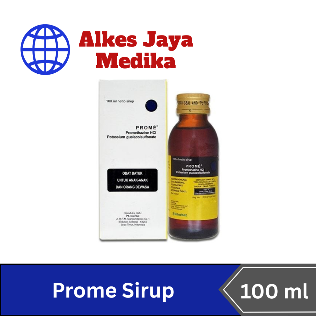 Jual Prome Sirup 100 ml - Obat Batuk Alergi | Shopee Indonesia