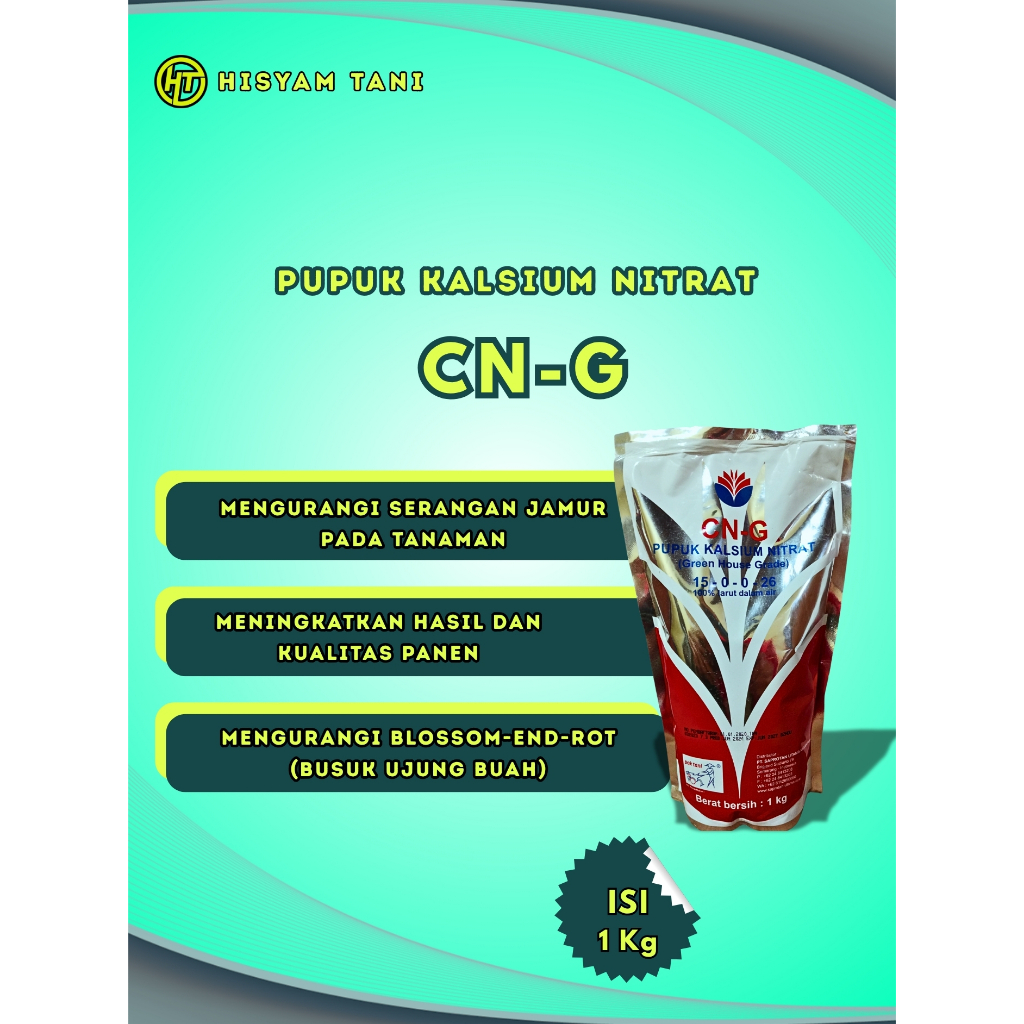 Jual PUPUK KALSIUM NITRAT CN-G PAK TANI 1KG ORIGINAL KEMASAN PABRIK ...