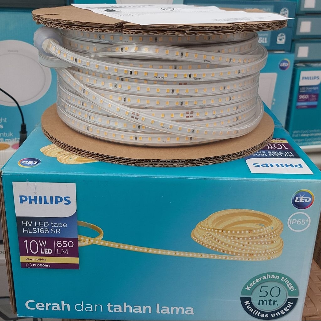 Jual Lampu PHILIPS HV LED Tape Strip HLS168 SR 10 Watt COB Dotless 1 ...