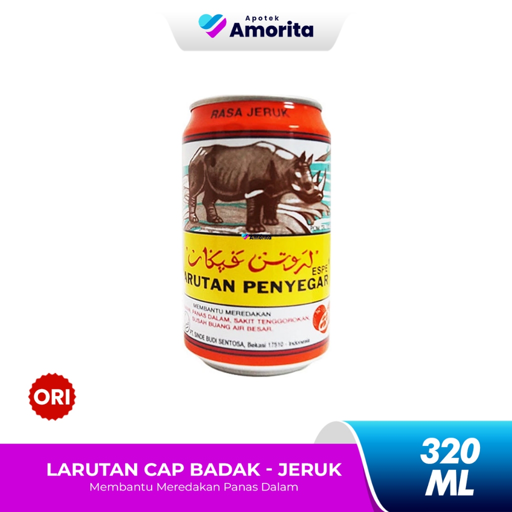 Jual Larutan Cap Badak Kaleng Rasa Jeruk 320 ml | Shopee Indonesia