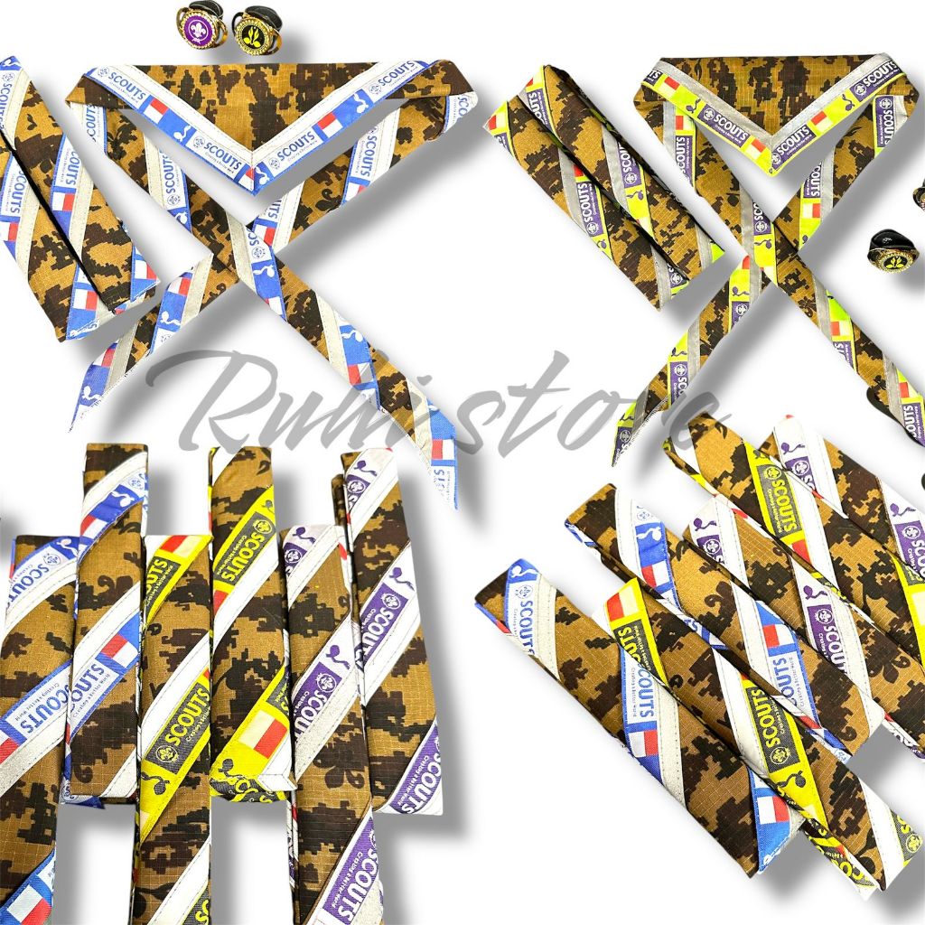 Jual LIST BORDIR SCARF PRAMUKA RIPSTOK LIST SCOUT/Scarf loreng pramuka ...
