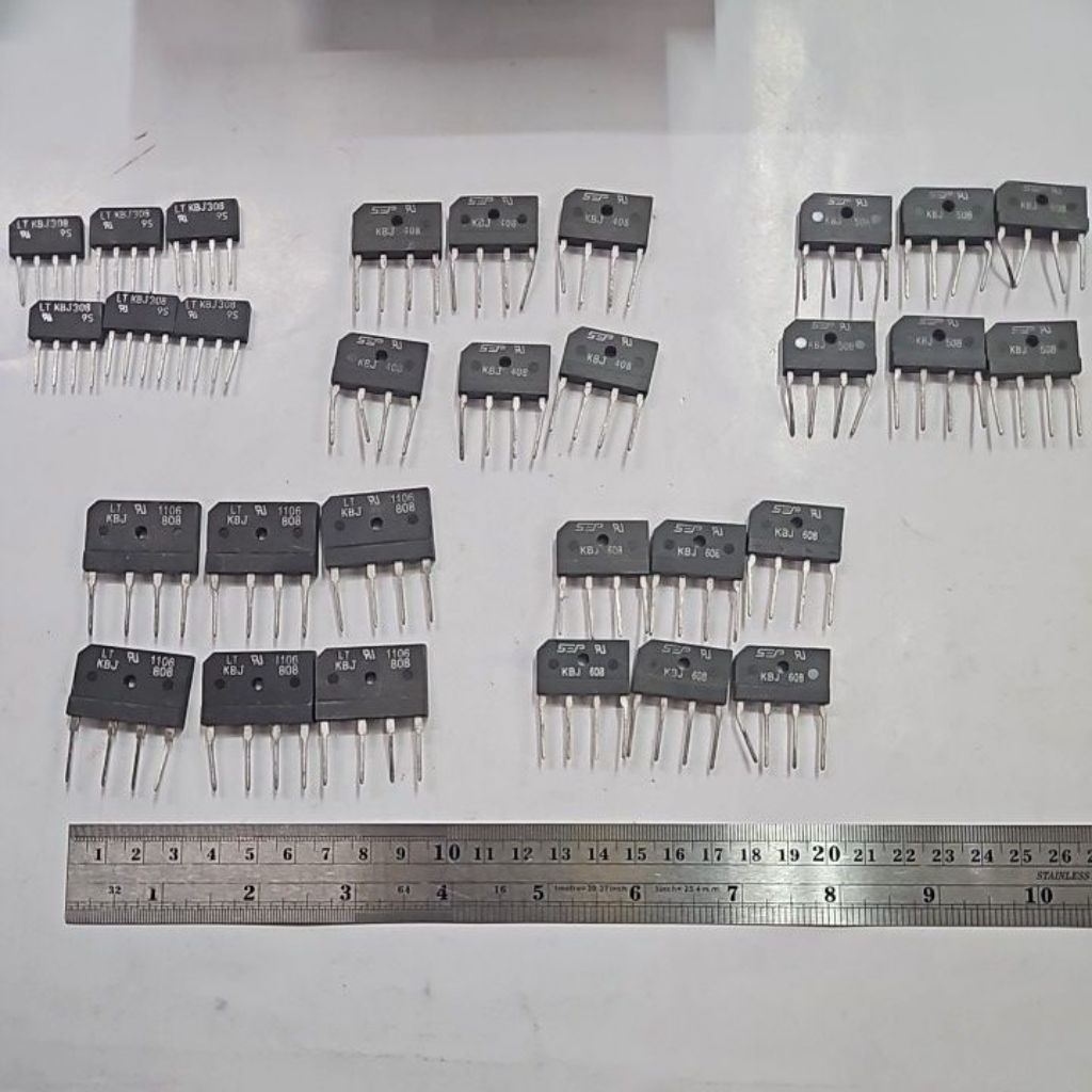 Jual DIODA DIODE JEMBATAN BRIDGE SISIR 3/4/5/6/8 A AMPERE 4 PIN SISIR ...