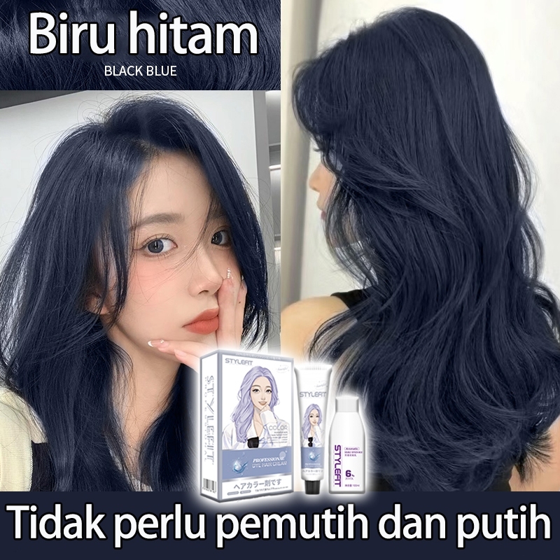 Jual 【Beli 100ml gratis 100ml】Biru hitam hair color*200ml sari tumbuhan ...