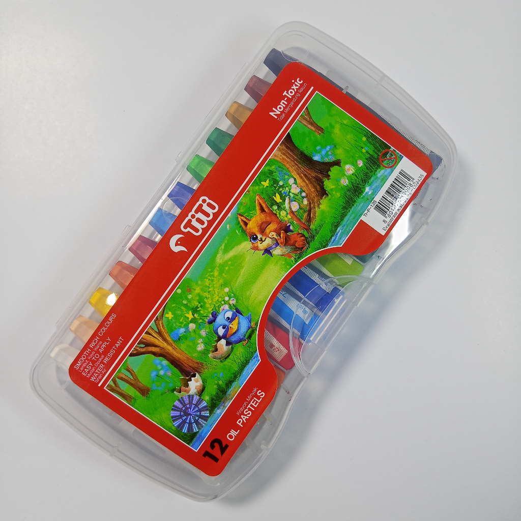 Jual Crayon Krayon Minyak Oil Pastel Titi Isi 12 Warna | Shopee Indonesia